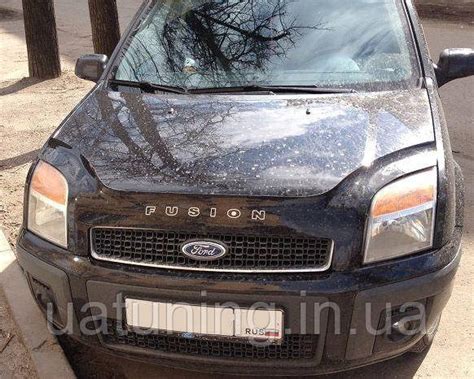 Дефлектор капота на FORD Fusion USA 2003+ длинный "VT-52'' Мухобойка на ...