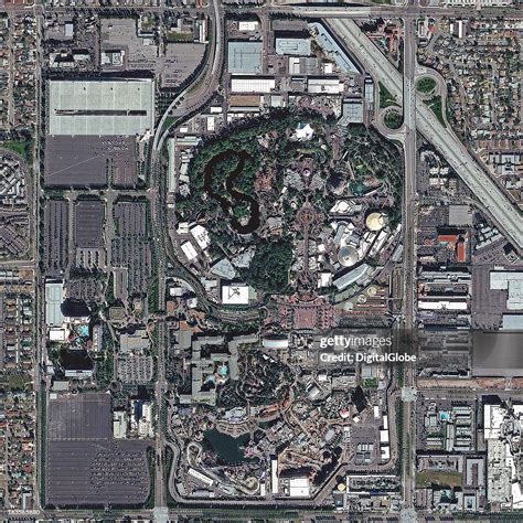 This Is A Satellite Image Of Disneyland Park Anaheim California