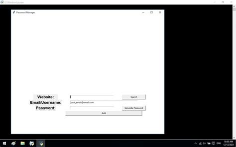 Python Program To Basic Secure Pass Manager Using The Python Language