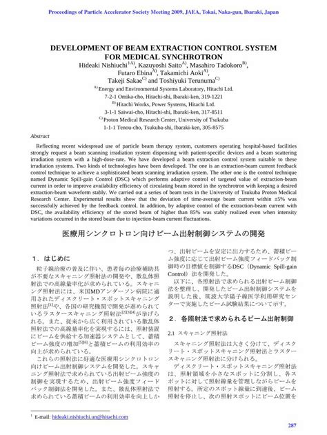 Pdf Development Of Beam Extraction Control System For · Development