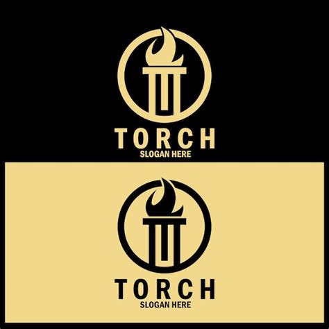 Premium Vector Torch Icon Vector Illustration Template Design