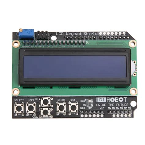 Lcd 1602 Display Keypad Shield Module For Expansion Board Eur 920