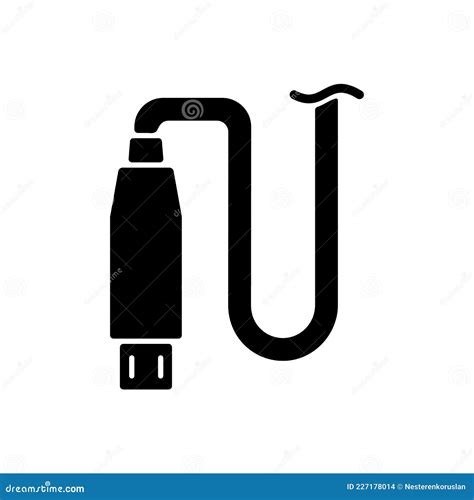 Micro Usb Output Gradient Linear Vector Manual Label Icon