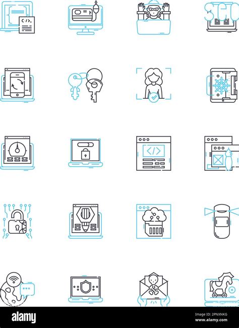Web Universe Linear Icons Set Connectivity Interactivity Accessibility Integration