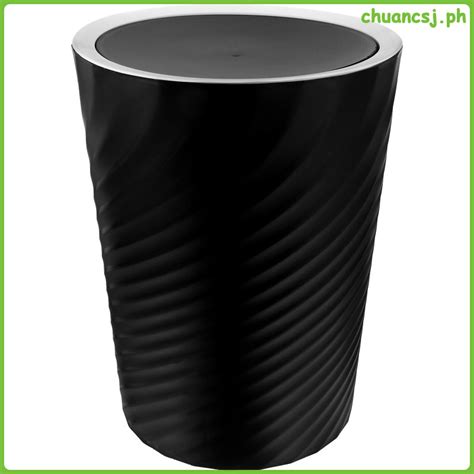 Trashcan With Lid Garbage Cans Kitchen Small Threaded Office Bin Round