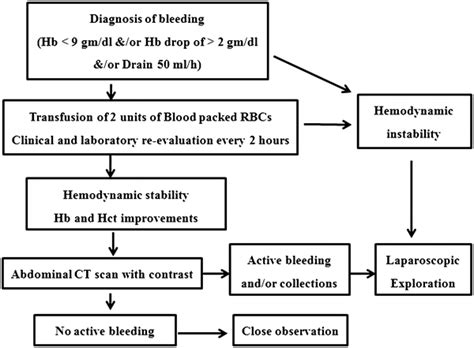 Algorithm For Post Lsg Bleeding Management Download Scientific Diagram