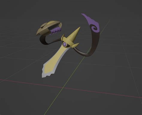 Stl File Aegislash Sword Form Pokemon 3d Print Model 🗡️ ・template To