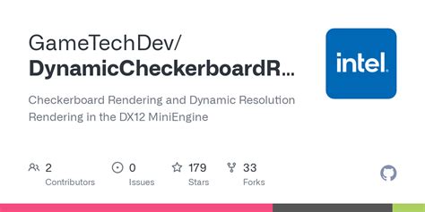 Github Gametechdevdynamiccheckerboardrendering Checkerboard