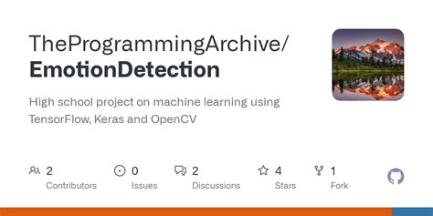 GitHub TheProgrammingArchive EmotionDetection High School Project On Machine Learning Using