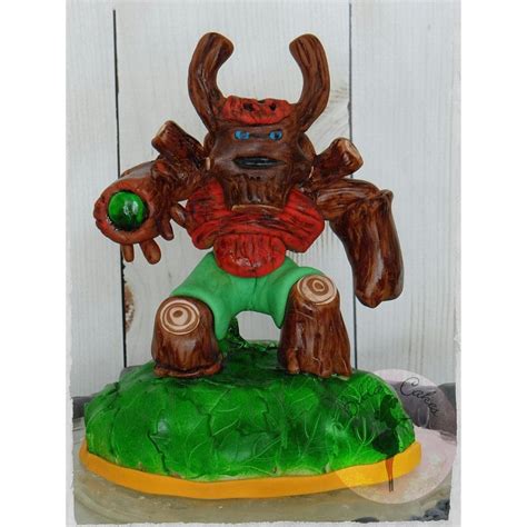 Skylanders Tree Rex Cake With Remote LED Light Cake By CakesDecor