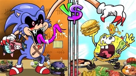 سونیک هیولا و باب اسفنجی شجاع برنامه کودک جعبه