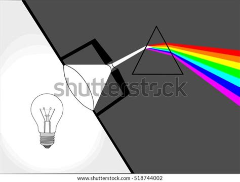 Splitting Prism Light Stock Vector Royalty Free 518744002 Shutterstock