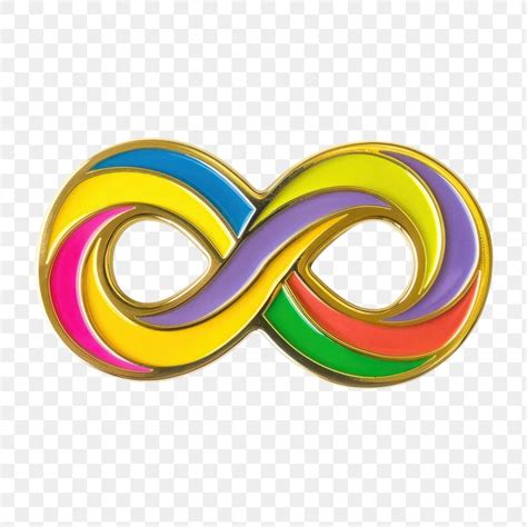 Png Rainbow Infinity Shape Pin Free Png Rawpixel