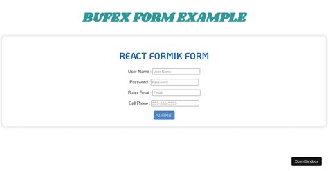 React Formik With Yup Codesandbox