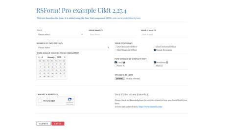 Joomla Form Builder And Manager Rsform Pro