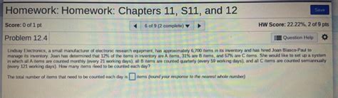 Solved Save Homework Homework Chapters S And Chegg Com