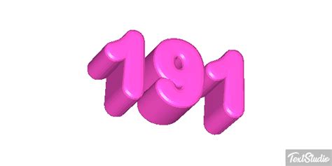 191 Number Animated  Logo Designs