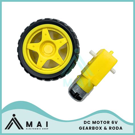 Jual Motor DC Gear Box Dan Roda Smart Car Shopee Indonesia