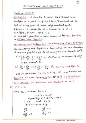 Unit 5 Complex Integration Advanced Calculus And Complex Analysis