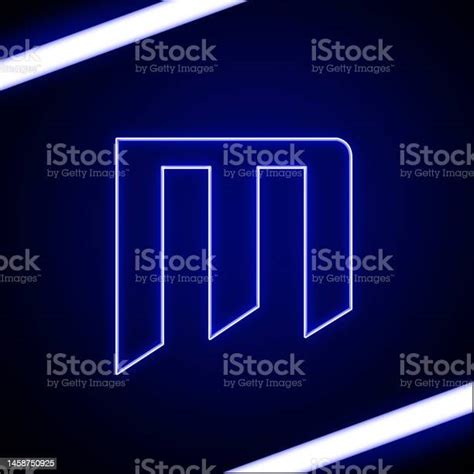 클리핑 경로가 있는 네온 라이트 알파벳 M 3d 그림 0명에 대한 스톡 벡터 아트 및 기타 이미지 0명 3차원 형태 검은색 Istock