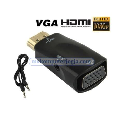 Converter HDMI To VGA Audio Dongle MX Komputer Jogja