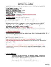 Comprehensive Guide To Design File And Database Systems Course Course Hero