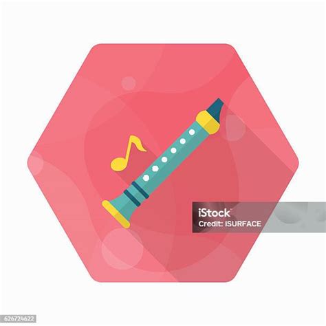 플루트 아이콘 벡터 플랫 롱 섀도우 디자인 Performing Arts Event에 대한 스톡 벡터 아트 및 기타 이미지 Performing Arts Event 갈색