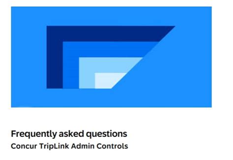 Faq Concur Triplink Admin Controls Sap Concur