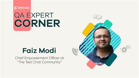 Faiz Modi On Linkedin Interview With Qa Expert Faiz Modi