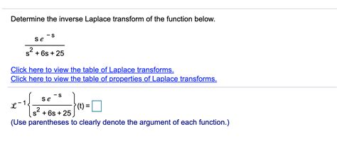 Solved Determine The Inverse Laplace Transform Of The Chegg Com