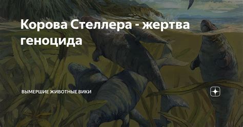 Корова Стеллера жертва геноцида Вымершие животные вики Дзен