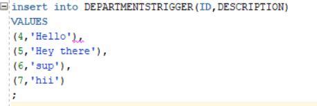 Insert Into Values