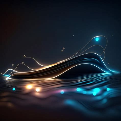 Abstract Glowing Waves Flowing Lines And Vibrant Colors Futuristic Gradients Wallpaper