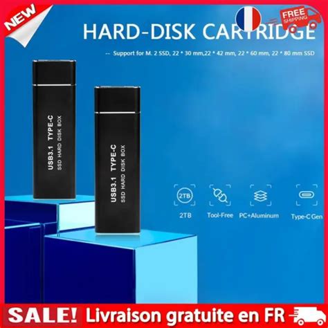 USB TYPE C M 2 SSD External Enclosure Mobile Case USB C To USB A Cable EUR 15 59 PicClick FR
