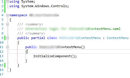 C How To Use A Contextmenu Usercontrol In Wpf Stack Overflow