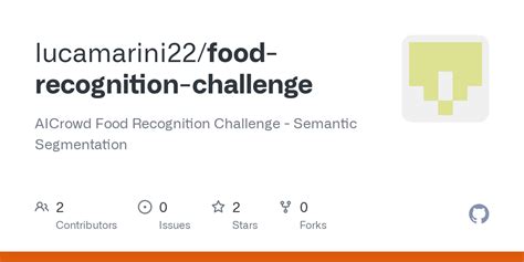 GitHub Lucamarini Food Recognition Challenge AICrowd Food Recognition Challenge Semantic