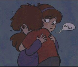 Awkward Sibling Hug Awkward Sibling Hug Gravity Falls Dipper And