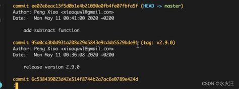Git Release版本分支和基于tag的bug修复 Csdn博客