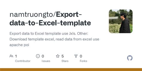 Export Data To Excel Templatesrcmainjavacomexcelpoiandjxls
