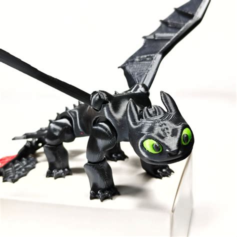 Customizable 3d Printed Toothless Dragon Articulated Model Toy Professional 3d Printed Toys