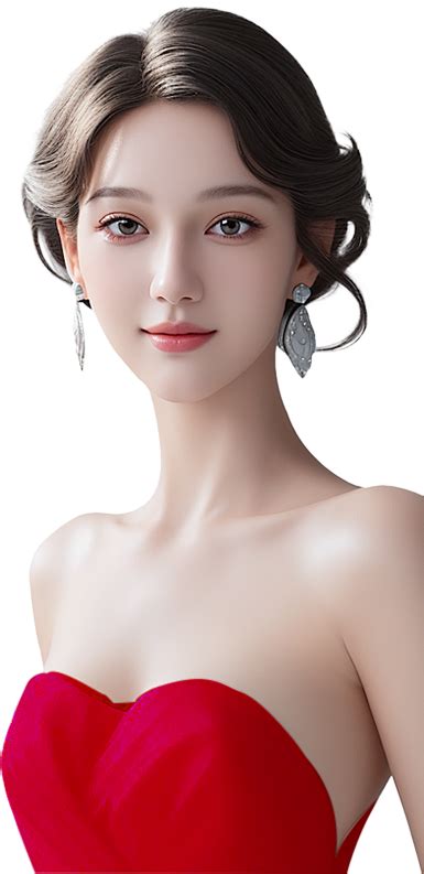 抹胸红衣ai