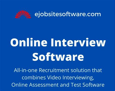 Ejobsitesoftware Interview Software Free Demo Available At Best Price