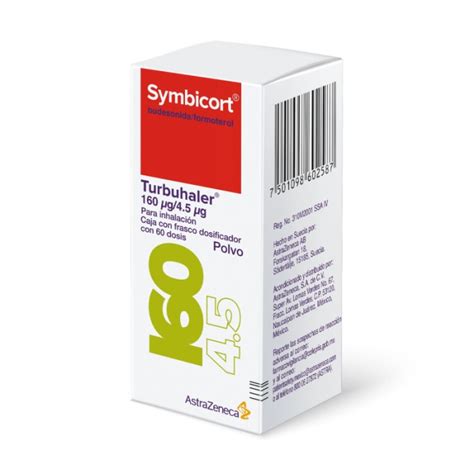 Symbicort Turbuhaler 160mcg45mcg Dosing Bottle 60 Dose Budesonide
