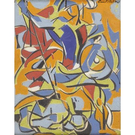 Carl Robert Holty American Composition Oil