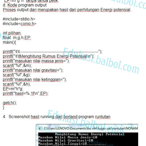 Laporan Algoritma Dengan Borland Edukasi Balbol Laporan Algoritma Dengan Borland Edukasi Balbol