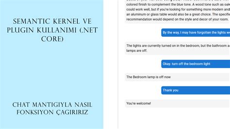 Semantic Kernel Ve Net Core Ile Plugin Kullanımı