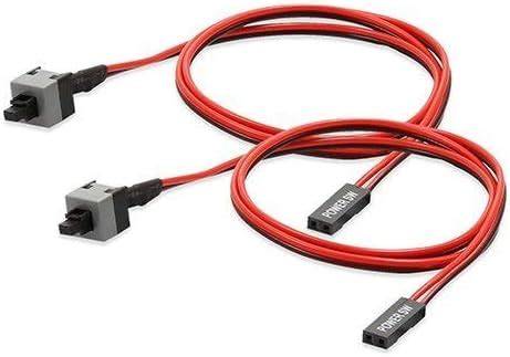 Electop Pack Pin SW PC Power Cable On Off Push Button ATX Computer Switch Wire Cm Amazon
