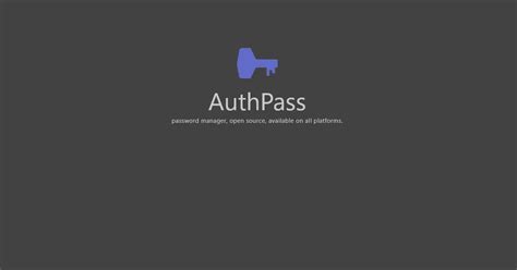 Authpass A Free And Open Source Password Manager Itigic