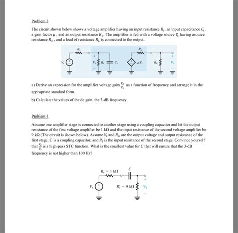 Solved Problem3 The Circuit Shown Below Shows A Voltage