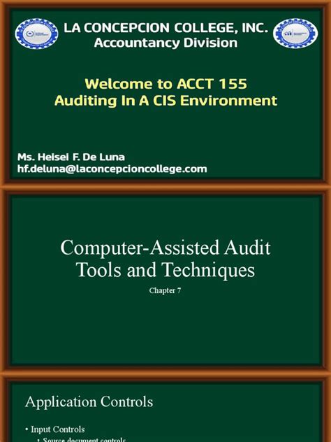 Chapter 7 Computer Assisted Audit Tools And Techniques Download Free Pdf Audit Information